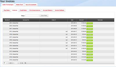 Customer Database - Online Invoicing | Web Based Invoice Application ...